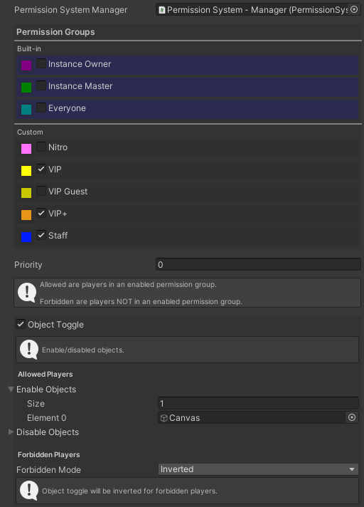 Documentation - Permission System